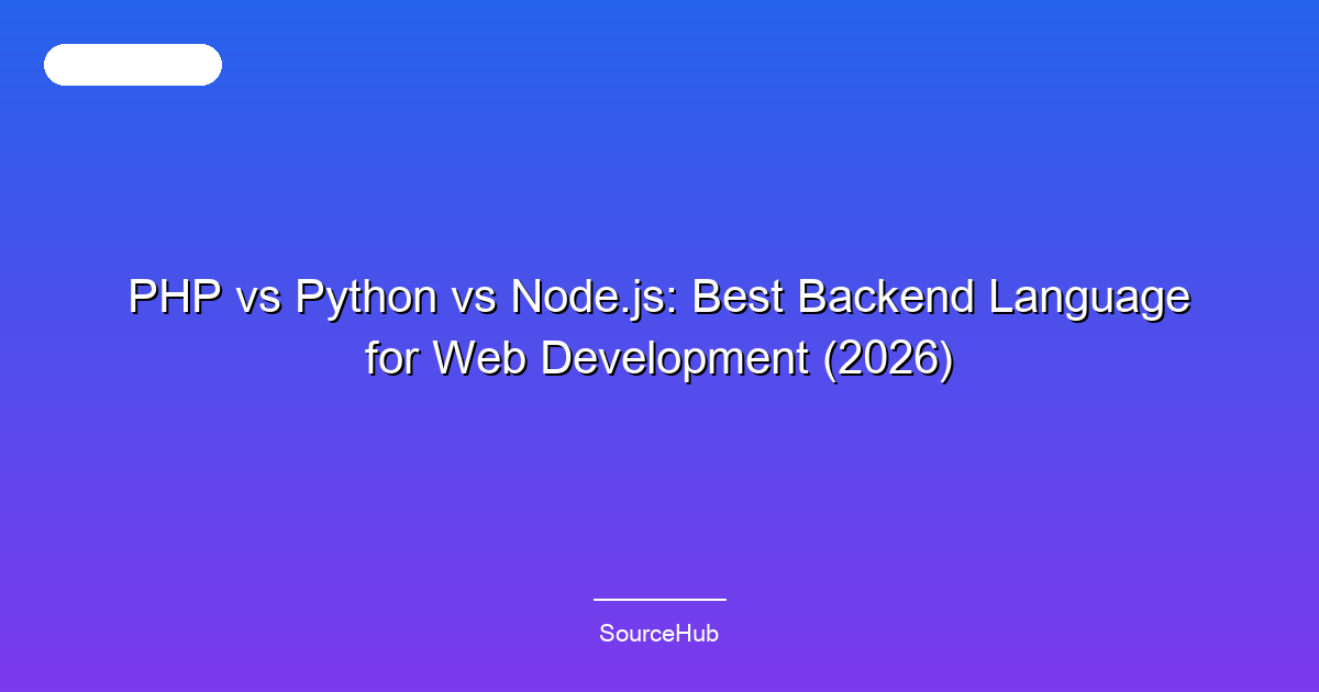 PHP vs Python vs Node.js: Best Backend Language for Web Development ...